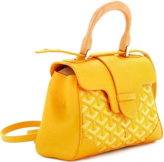 Goyard Saigon Top Handle Bag Coated Canvas with Leather Mini shoulder bag - Orange