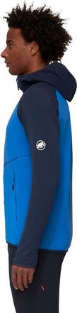 Mammut Fleecejacke Aconcagua ML (Midlayer) mit Kapuze eisblau/marineblau Herren