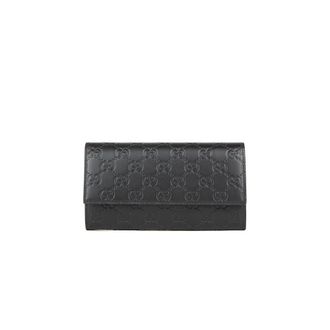 Gucci Signature Lang Wallet - - Accessories - Damen - Schwarzk - ONE SIZE
