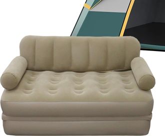 Generic Aufblasbare Couch F&uuml;r Camping - Mit Luftpumpe Und Kopfst&uuml;tze Faltbar Und Tragbar - Luftstuhl Aufblasbare Campingliege,F&uuml;r Innenbereich Garten Campingu