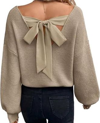 Generic Garhomtur Pull torsad&eacute; &agrave; col haut pour femme, pull dhiver doux &agrave; col roul&eacute; et manches longues en tricot chaud, Camel clair, 40-42