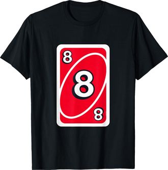 Uno Halloween Red 8 Karte T-Shirt