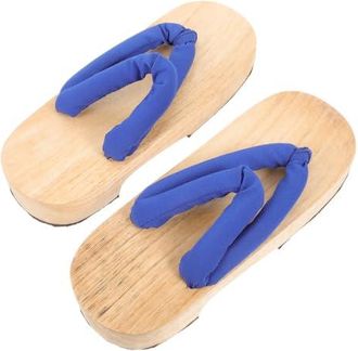 Hemobllo Pantoufles Japonaises Bois Larges pour Femmes Semelle EVA Antidérapante Confort Estival Respirant et Soutien Voûte Plantaire Légères pour Extérieur Vo