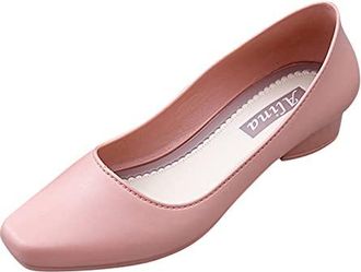 Generic Sandales ballerines pour femme - Ballerines plates confortables à bout bas - Sandales élégantes pour mariage - Plateforme antidérapante, rose, 38 EU