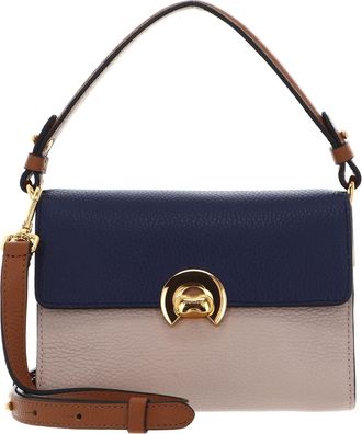 Coccinelle Binxie Tricolor Handbag Grained Leather S Royal Blue/Rosette/Cuir