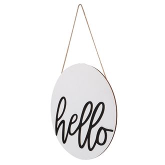 BESPORTBLE Holzanh&auml;nger mit Buchstabenmotiv Willkommensschild H&auml;ngende Haust&uuml;rdekoration Handgefertigter T&uuml;ranh&auml;nger Wei&szlig;es Selbstgemacht Holzschild f&uuml;r Zuhause