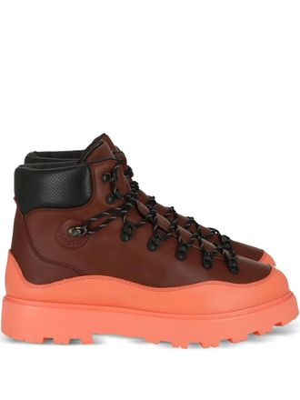 Palm Angels bottines x Moncler Peka Trek - Marron