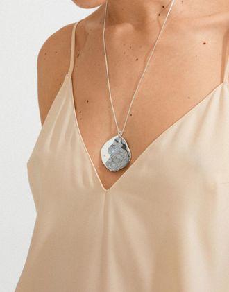 Pilgrim Sparkle - Versilberte Halskette