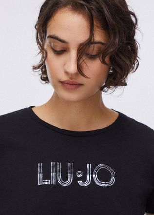 Liu Jo Kurzarmshirt T-Shirt Damen - schwarzes Shirt - Damen T Shirt - Shirt Damen