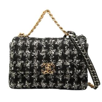 Chanel Pre-owned 19 Tweed Chain Shoulder Bag - - Pre-owned - Damen - Schwarzk - ONE SIZE