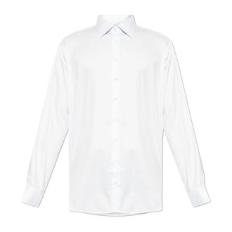 Giorgio Armani Hemd mit gestreiftem Muster - - Shirts - Herren - Wei&szlig; - 2XL