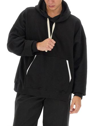 Palm Angels Cotton Hoodie - Black