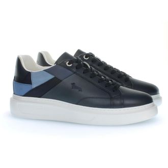 Harmont & Blaine Homme, Chaussures, Bleu, Taille: 45 EU Baskets en mati&egrave;res m&eacute;lang&eacute;es