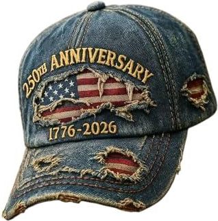 Generic Chapeau drapeau am&eacute;ricain | 1776-2026 casquettes comm&eacute;moratives, casquette de baseball am&eacute;ricaine | pour v&eacute;t&eacute;rans sports de plein air 4 juillet, jour 