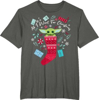 Star Wars The Mandalorian Frohe Weihnachten Stocking Stuffer T-Shirt