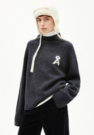 Armedangels Strickpullover ICONIC &Aring; MONALAA BOUCL&Eacute; Pullover aus Woll Mix Oversized Fit