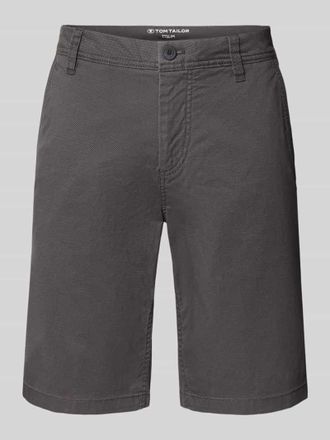 Tom Tailor Slim Fit Bermudas aus Baumwoll-Mix