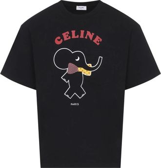 Celine Relaxed T-Shirt - - Tops - Herren - Schwarzk - S