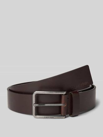 Calvin Klein Lederg&uuml;rtel mit Dornschlie&szlig;e Modell WARMTH BUCKLE