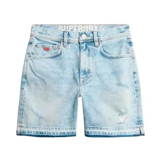 Superdry Femme, Shorts, Bleu, Taille: W26 Shorts en jean Essential