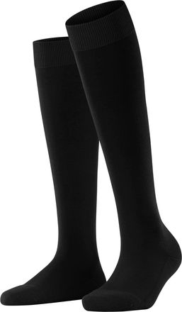Falke Damen Kniestrümpfe ClimaWool W Kh Wolle Lyocell lang einfarbig 1 Paar, Schwarz Black 3000, 37-38