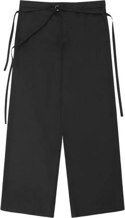 Heliot Emil pantalon de tailleur Spectra à taille nouée - Noir