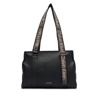 Calvin Klein Handtasche Calvin Klein Webbing Adj Strap Tote LV04F3644G Schwarz