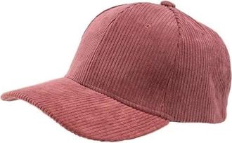 Generic Zebraas Casquette de baseball unisexe en velours pour homme et femme Beige/bleu/gris/marron clair/rose/noir/bordeaux, Rose, M-L