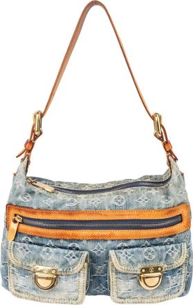 Louis Vuitton Crossbody Bags - Louis Vuitton Denim Monogram Baggy PM Shoulder Bag - Gr. unisize - in Blau - f&uuml;r Damen