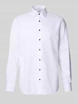 Eterna Regular Fit Business-Hemd in Uni-Struktur