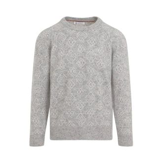 Brunello Cucinelli Herren, Strickwaren, Grau, 2XLGr&ouml;&szlig;e