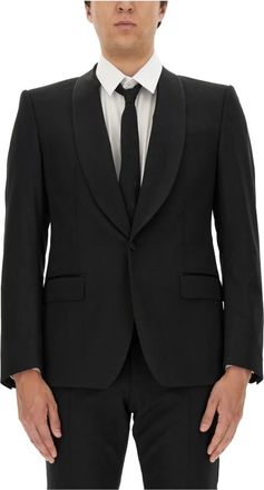 Dolce & Gabbana Homme, Vestes, Noir, Taille: M Giacca Sartoriale