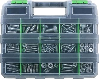 Generico Hardware-Organizer mit 34 F&auml;chern, Aufbewahrungsbeh&auml;lter f&uuml;r N&auml;gel, Schrauben, Bolzen, langlebig, mit N&uuml;ssen, Perlen, Schmuck, Angelzubeh&ouml;r