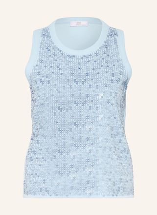 Riani Riani Top Mit Pailletten blau