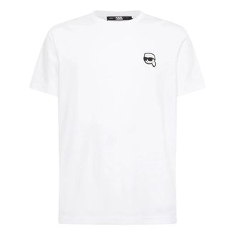 Karl Lagerfeld Homme, Tops, Blanc, Taille: XL Ikon Patch T-shirt