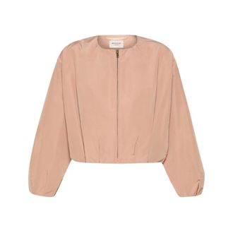 Max Mara Wkdbutterfly Kurze Taftjacke - - Jackets - Damen - Rosa - XS