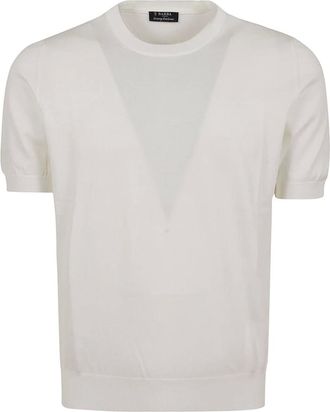 Barba Homme, Pulls, Blanc, Taille: 2XL Tricot &agrave; col rond