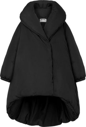 Moschino Femme, Manteaux, Noir, Taille: 32 FR Manteau Noir Matelassé Col Haut