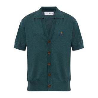 Vivienne Westwood Kurzarm-Strickjacke - - Knitwear - Herren - Gr&uuml;n - M