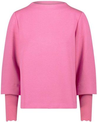 Zero Sweatshirt Damen mit weiten &Auml;rmeln Plain/ohne Details