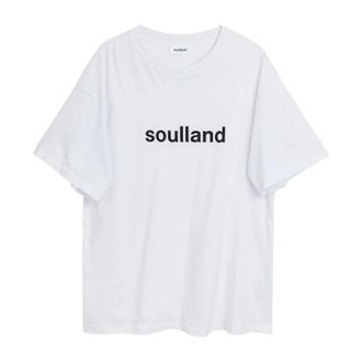 Soulland unisex, Tops, Blanc, Taille: S/M T-shirt Océan