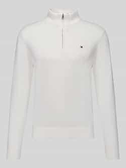 Tommy Hilfiger Regular Fit Troyer aus reiner Baumwolle