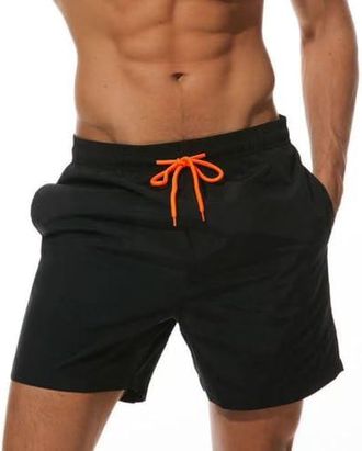 Generic HUIWDP Short de bain d&eacute;t&eacute; pour homme - Style d&eacute;contract&eacute; - Surf - Short de sport - Taille &eacute;lastique, A12, 3XL