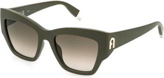 Furla Lunettes de Soleil SFU891 06S9 VERDE KAKI LUCIDO 54/20/140 Femme