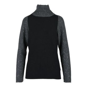 Fabiana Filippi Femme, Pulls, Noir, Taille: 40 FR Pullover Lupetto