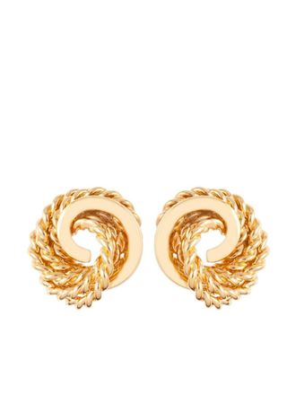 Susan Caplan Vintage boucles doreilles torsad&eacute;es Monet (ann&eacute;es 1980)