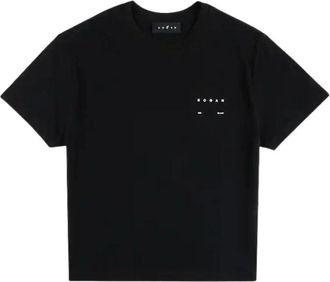 Hogan Femme, Tops, Noir, Taille: 40 FR T-Shirt Col Rond