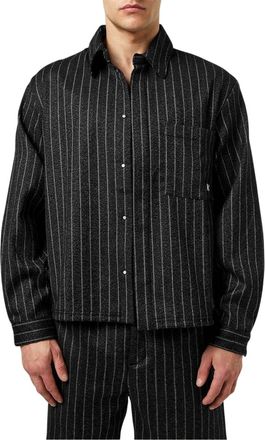 Represent Hemdjacke f&uuml;r Herren, leger (Schwarz gestreift)