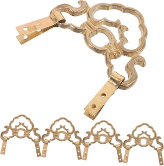 Valiclud 5stücke Messing-rahmenhaken Im Chinesischen Stil Dekorative Wandmontagehaken Aus Kupfer Haken Für Bilderrahmen Spiegel Und Plaketten Hardware Für Zuha