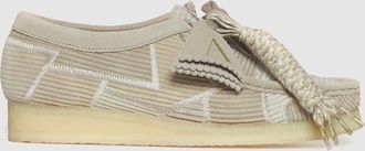 Clarks Mocassins Wallabee Beige Combi, Collaboration Clarks X Aleali May